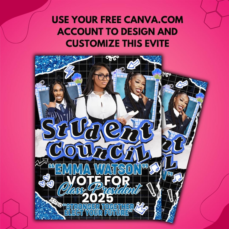 Student Council Campaign Flyer Template, School Election Flyer ...