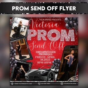 DIY Prom Send off Flyer: Editable Canva Template (instant Download) - Etsy