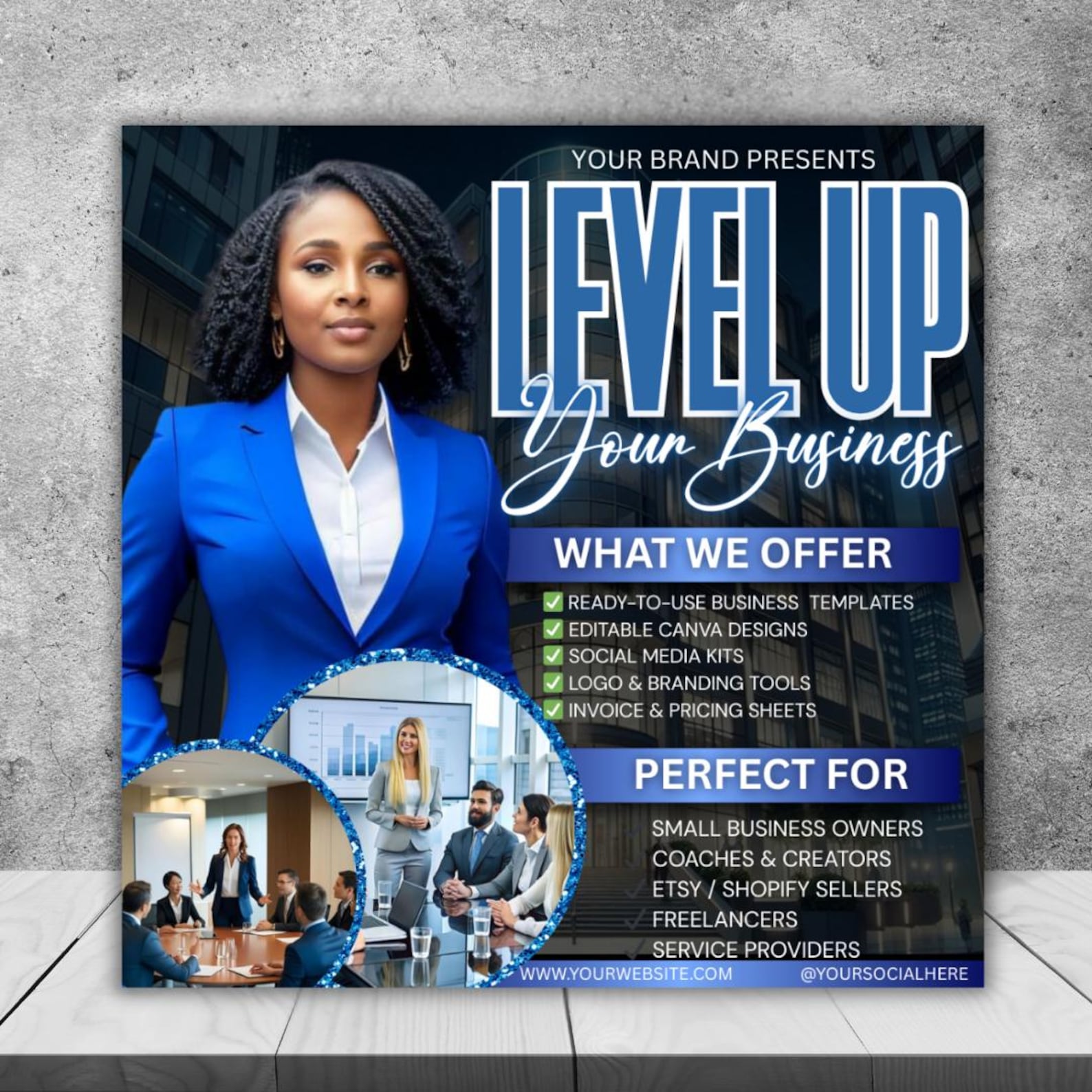 Business Coach Flyer Canva Template, Consultation Flyer (digital ...