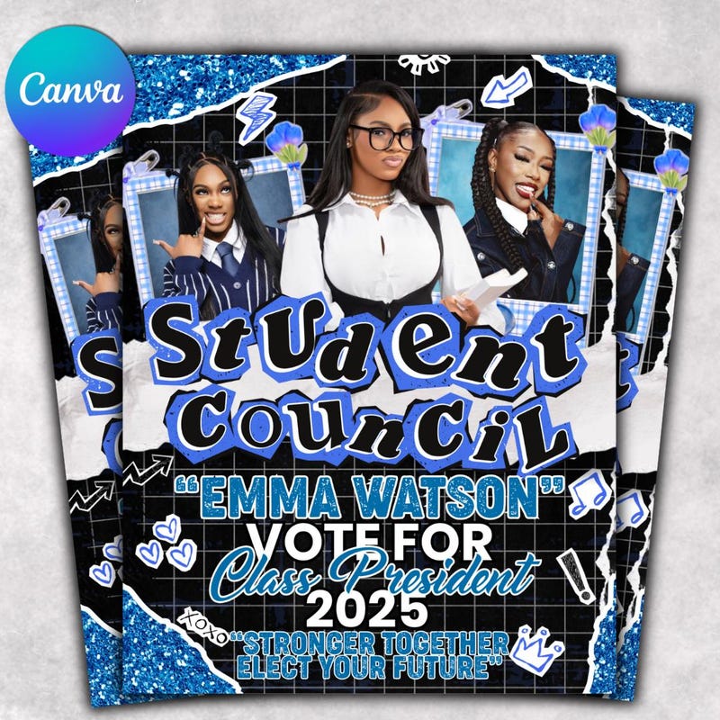 School Vote for Me Poster - Etsy
