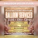 Balloon Decor Flyer Template: DIY Party Advertisement (canva Editable ...