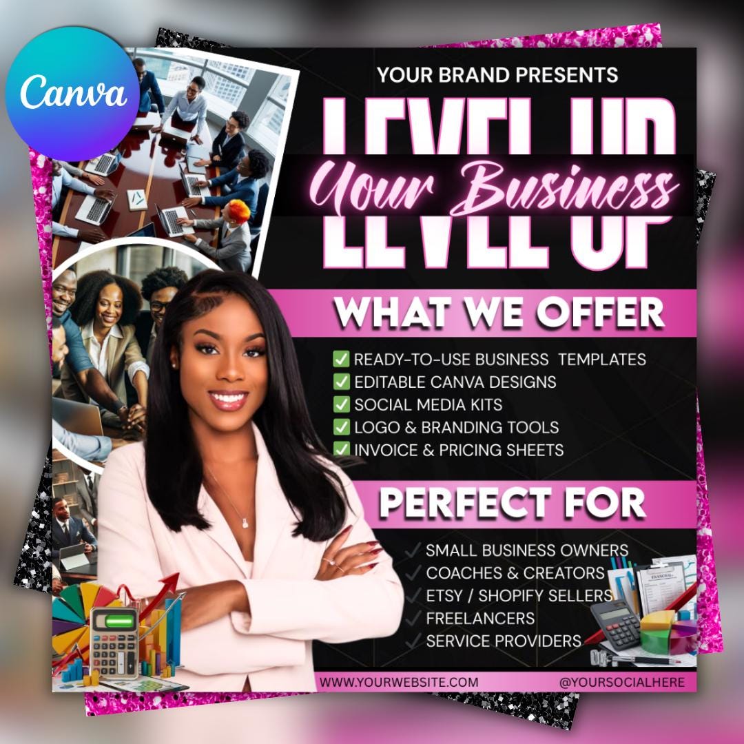 Business Coach Flyer Canva Template: Consultation & Workshop Design ...
