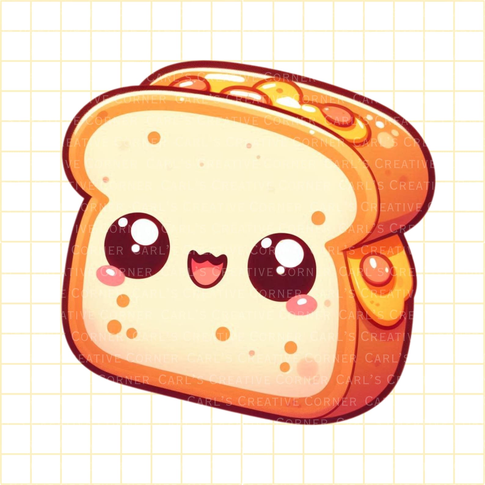 Kawaii Snack PNG Clipart Bundle 25 Set Kawaii Sticker Sweet Snack Food ...