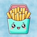 20 Kawaii Food Clipart PNG Cute Fast Food, Sweet & Meal Illustrations ...