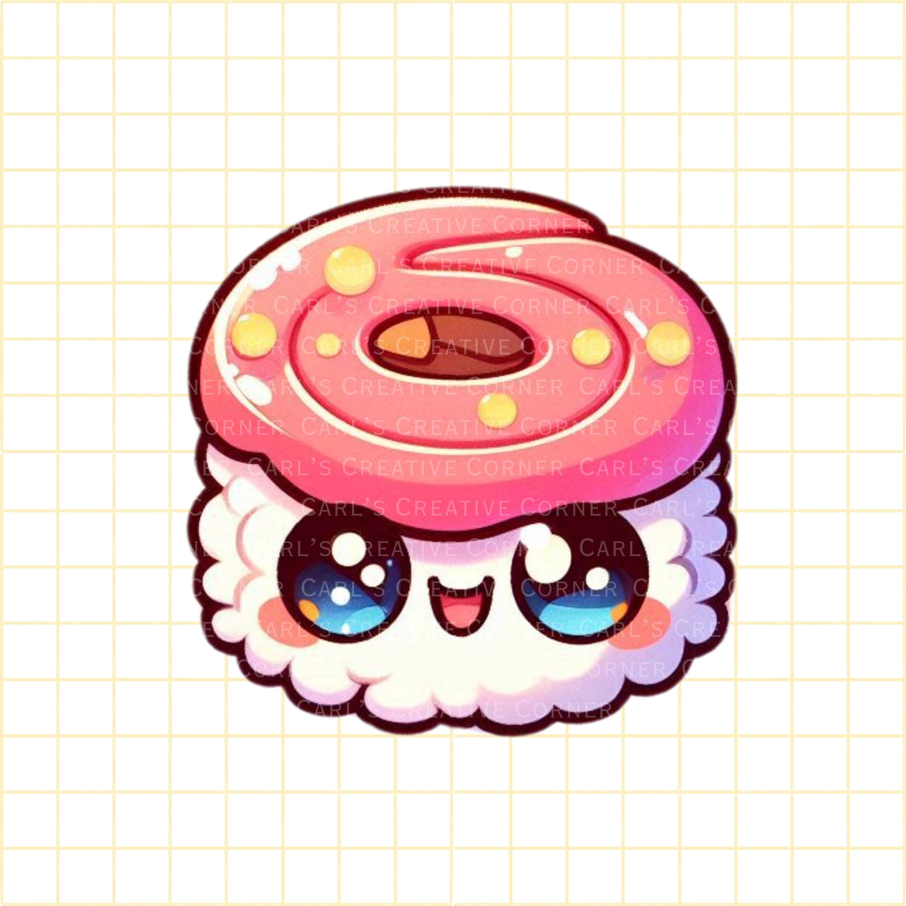 Kawaii Snack PNG Clipart Bundle 25 Set Kawaii Sticker Sweet Snack Food ...