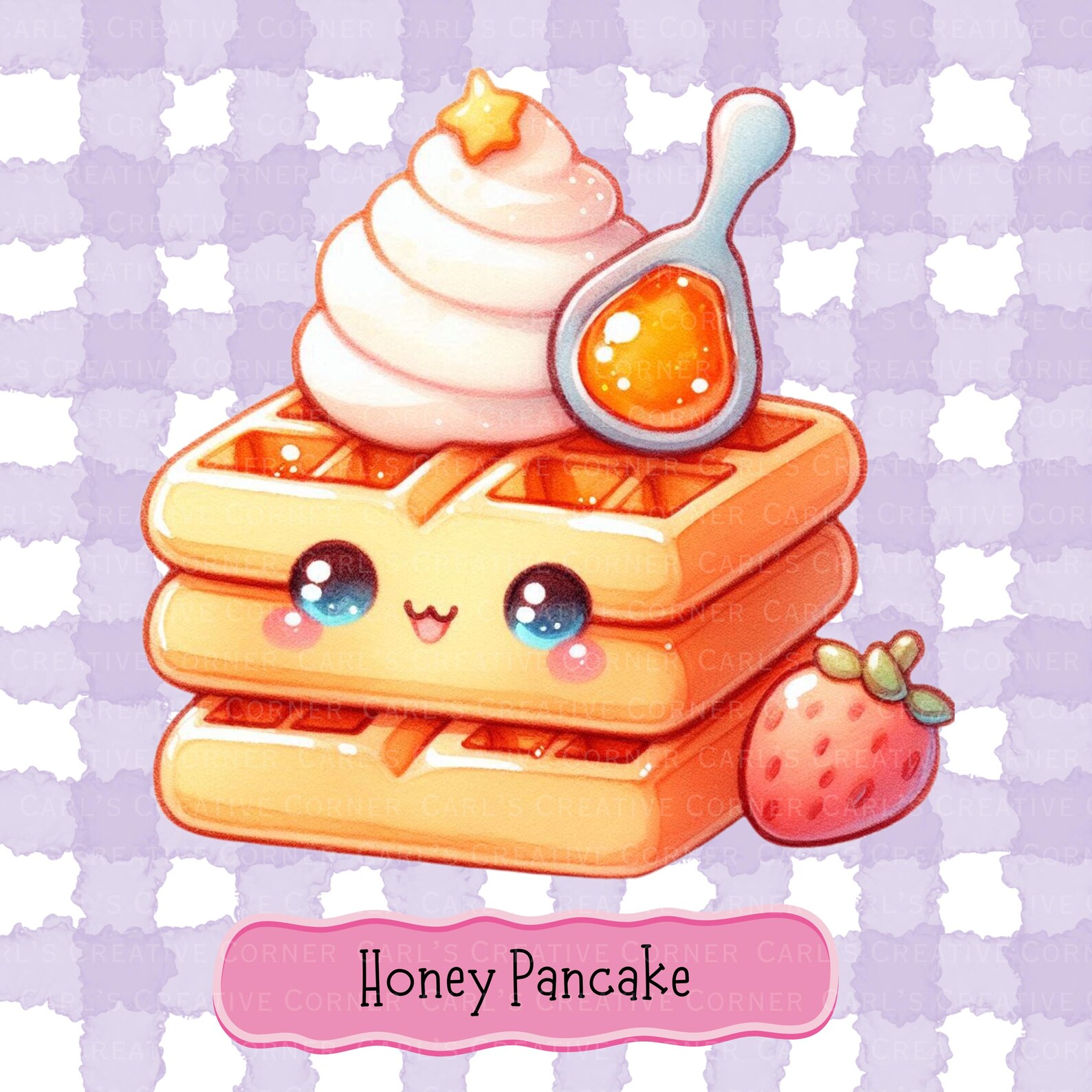 Kawaii Snack Food Clipart: Watercolor PNG Stickers (commercial Use) - Etsy