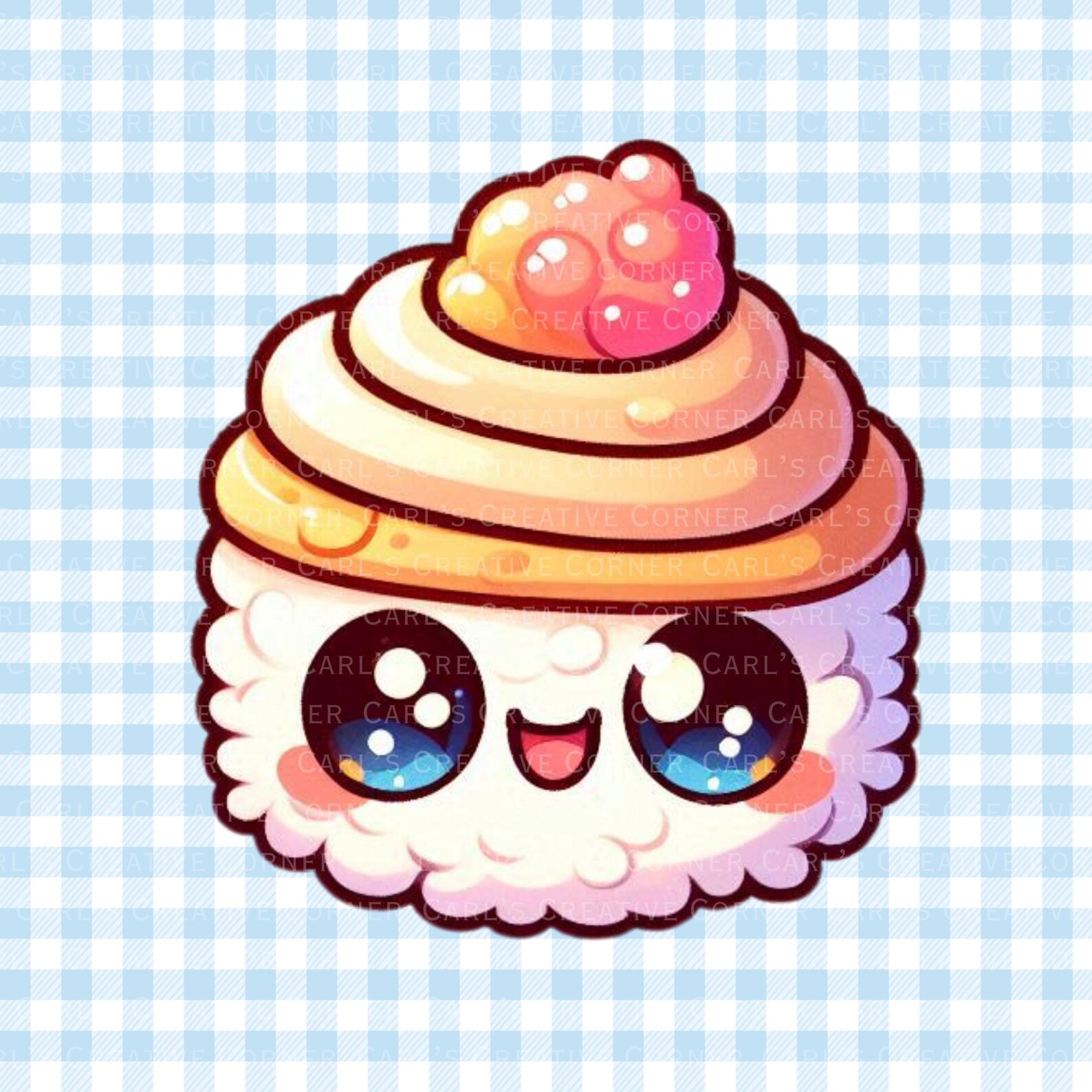 Kawaii Food PNG Clipart Bundle 25 Cute Snack & Dessert Illustrations ...