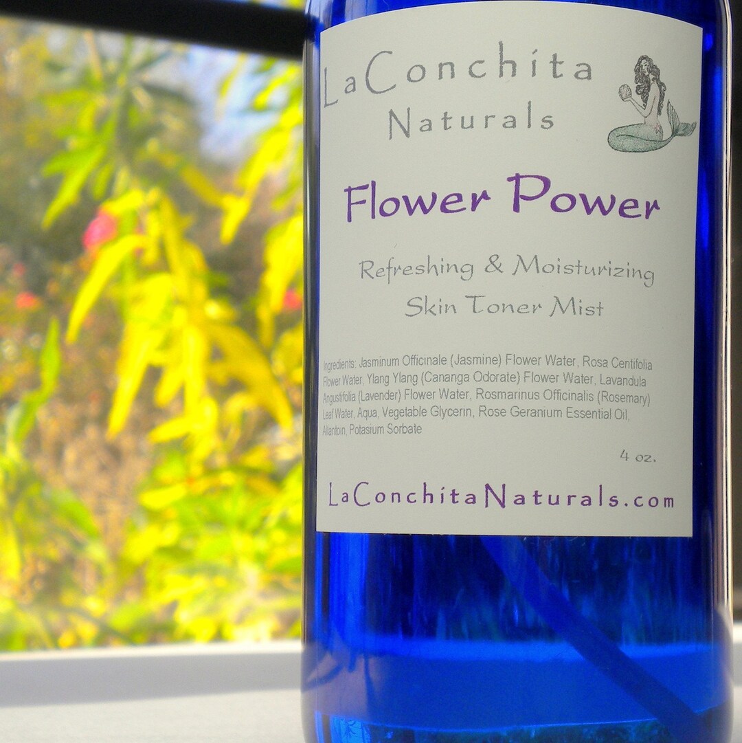 Organic Rosewater Face Toner Mist - All Natural, Moisturizing Facial ...