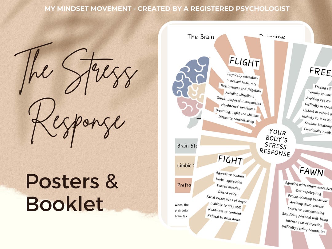 Stress Response Booklet & Posters: Understand and Manage Stress ...