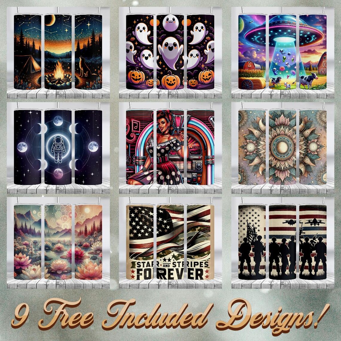 Elemental Yin Yang 20oz Tumbler Sublimation Wrap Fire and Water Portal ...