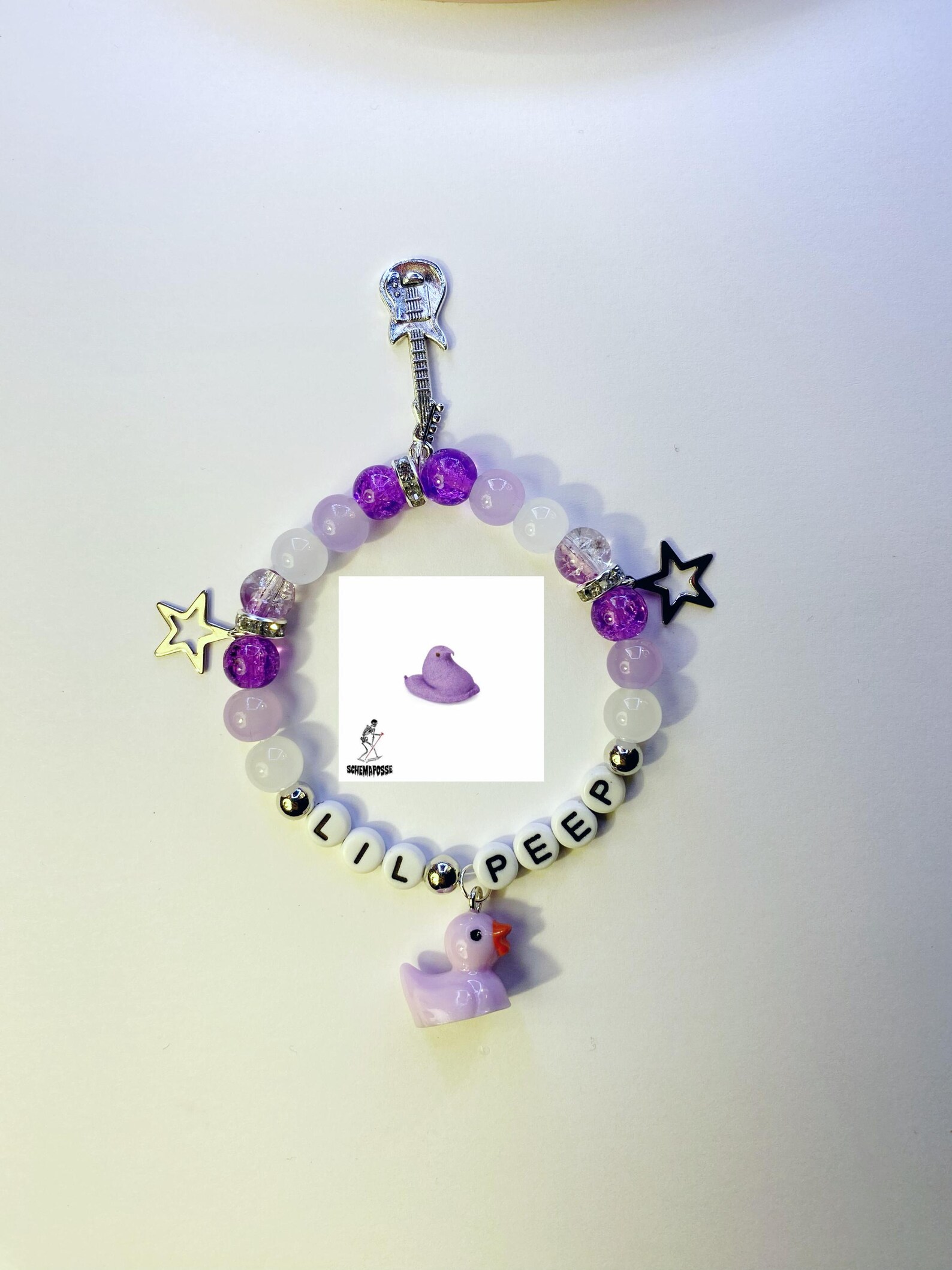 Handmade Lil Peep Bracelet: Rubber Ducky Charm, Emo Rap - Etsy