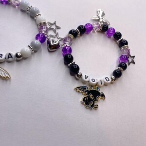 Handmade Aura Void Matching Bracelet Set: Cat Charms, Stars, Magnet ...