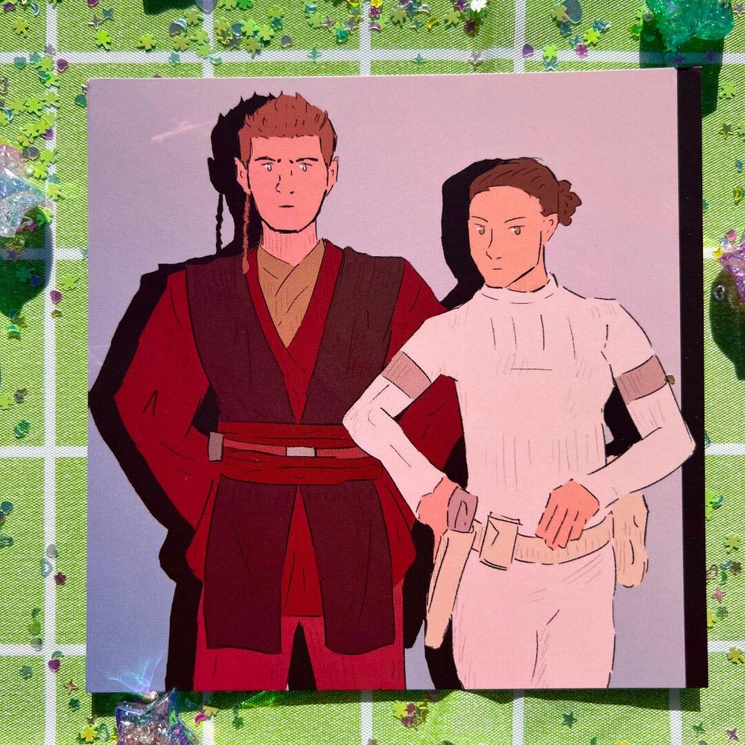 Anakin and Padme Square Print Star Wars - Etsy