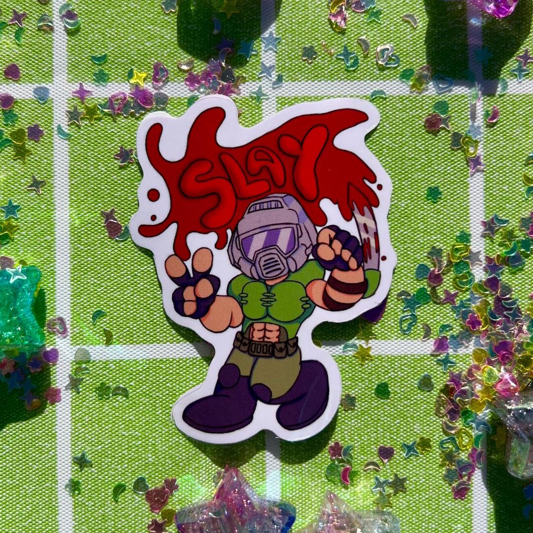 Doom Slayer 'slay' Sticker - Etsy