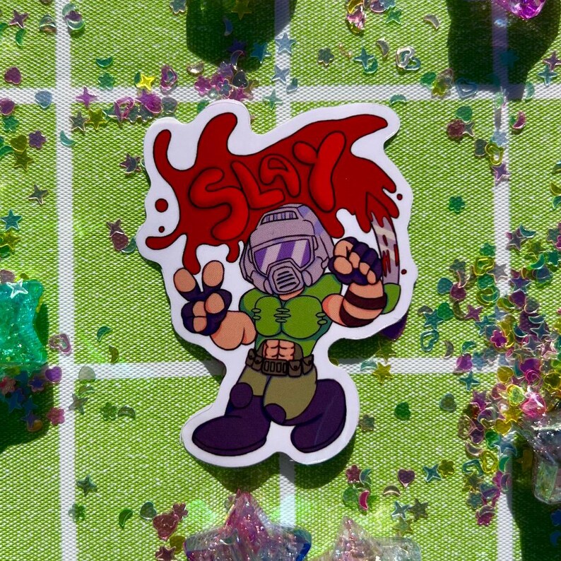 Doom Slayer 'slay' Sticker - Etsy