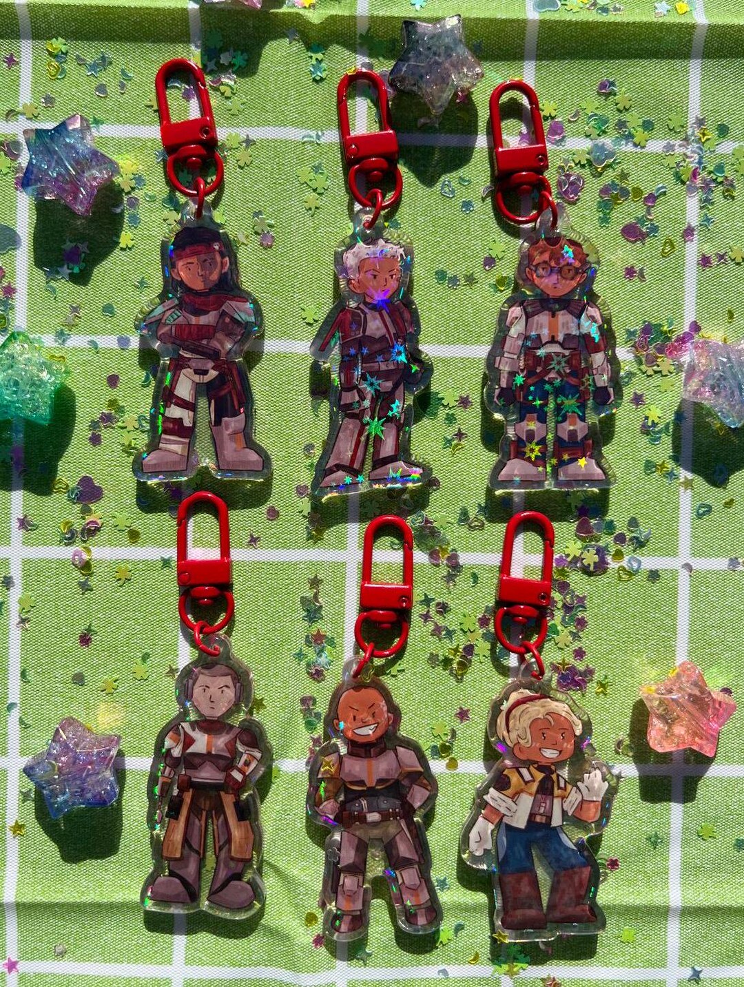 The Bad Batch Holographic Keychains B-grade - Etsy