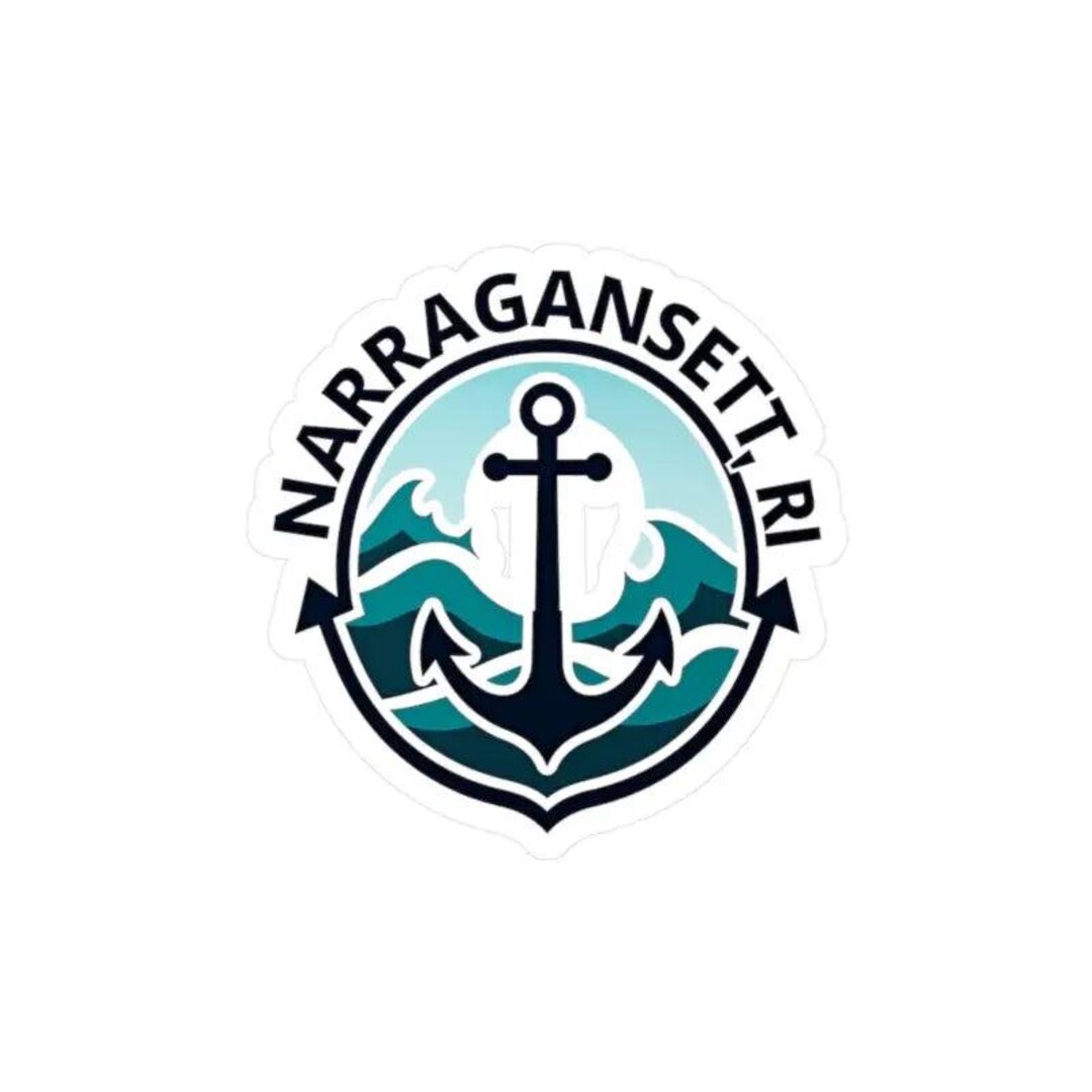 Narragansett RI Anchor Vinyl Decal Nautical Decor for Home and Boat - Etsy