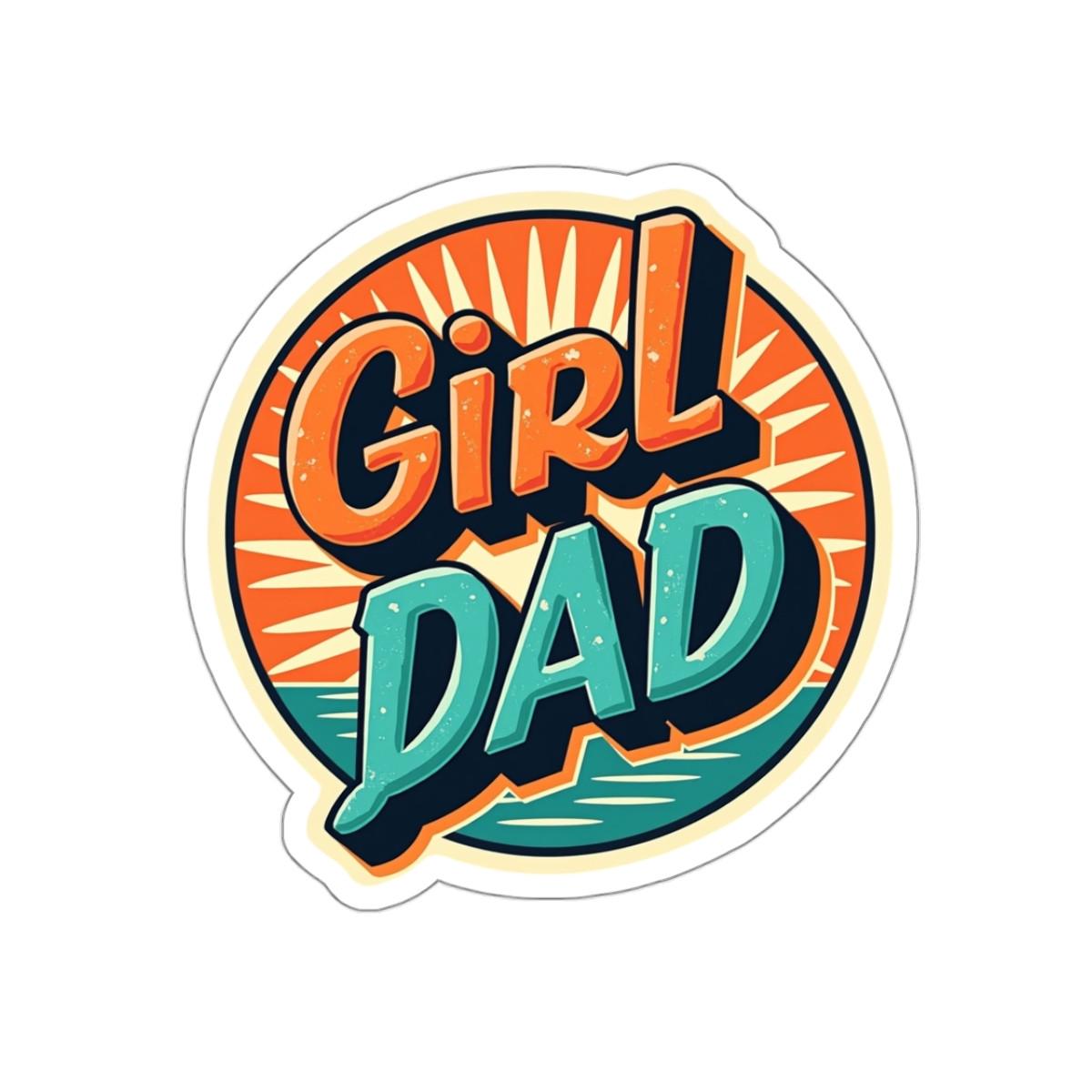 Girl Dad Sticker - Etsy