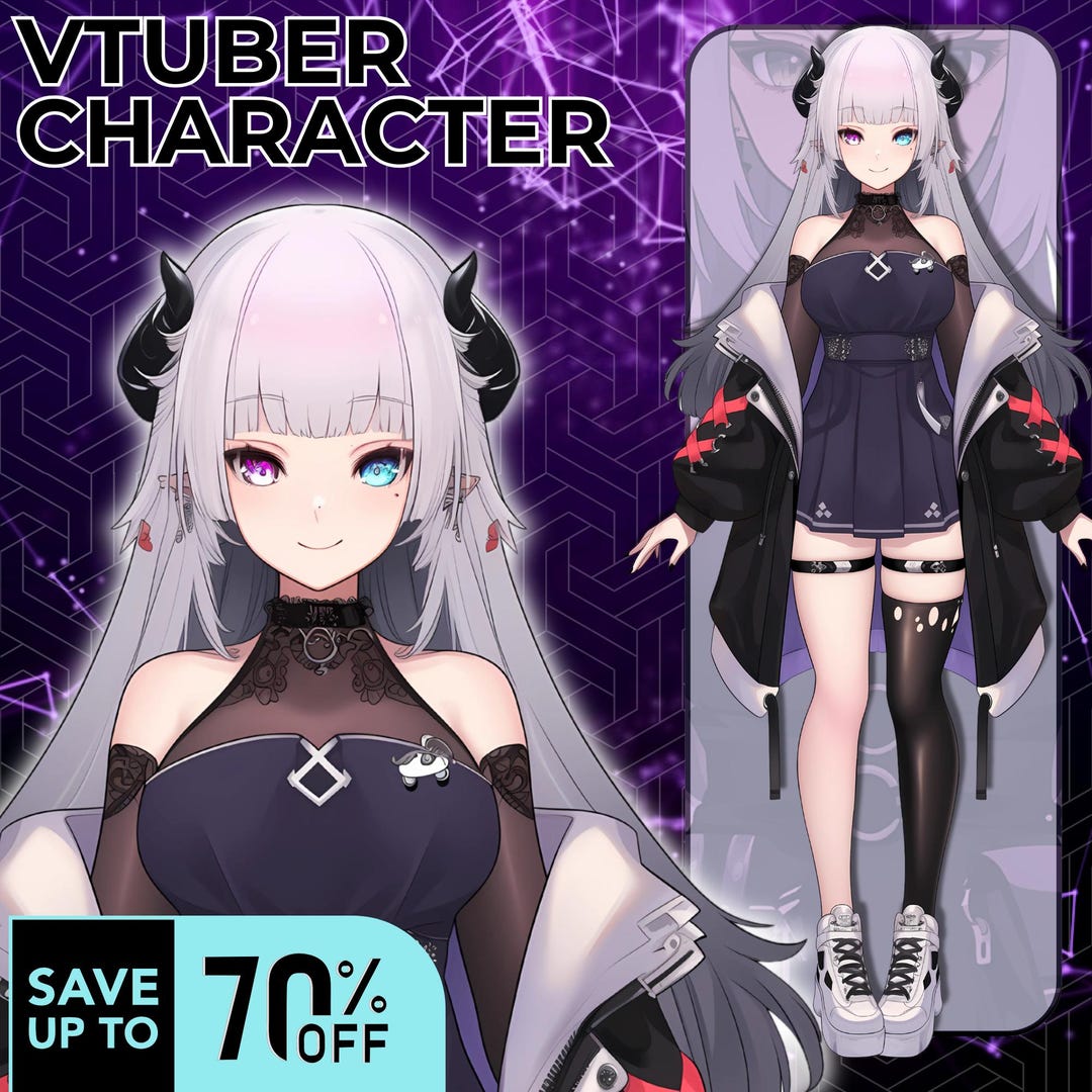 Custom Vtuber Character Live2d Model Commission | Vtuber Assets ...
