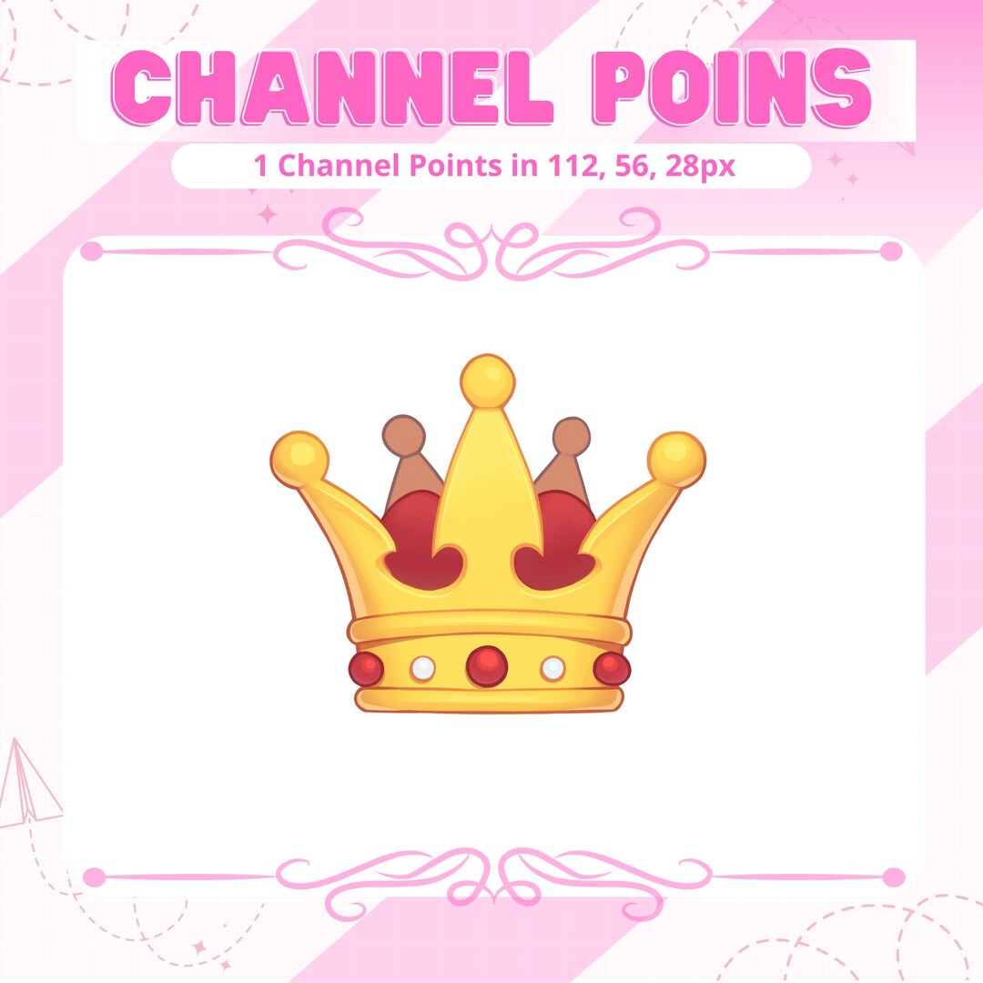 Crown | Channel Points Icons | Cute Redeem Buttons | Channel Point ...