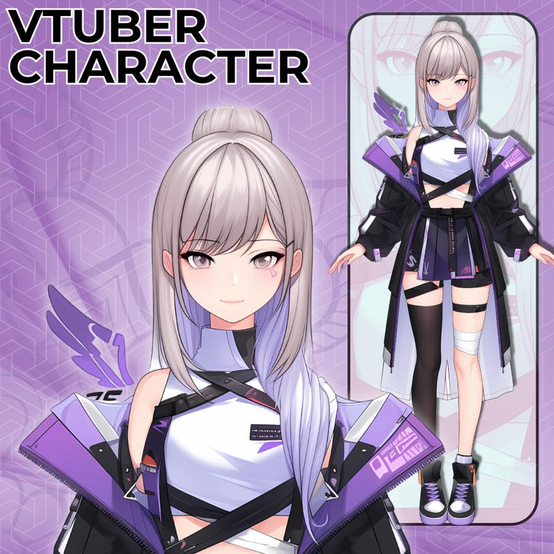 Custom Vtuber Character Live2d Model Commission | Vtuber Assets ...
