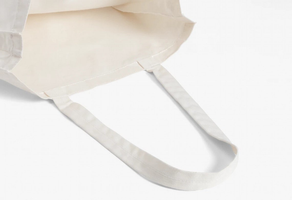 White Canvas Tote Bag Custom Design Photo Logo Text - Etsy