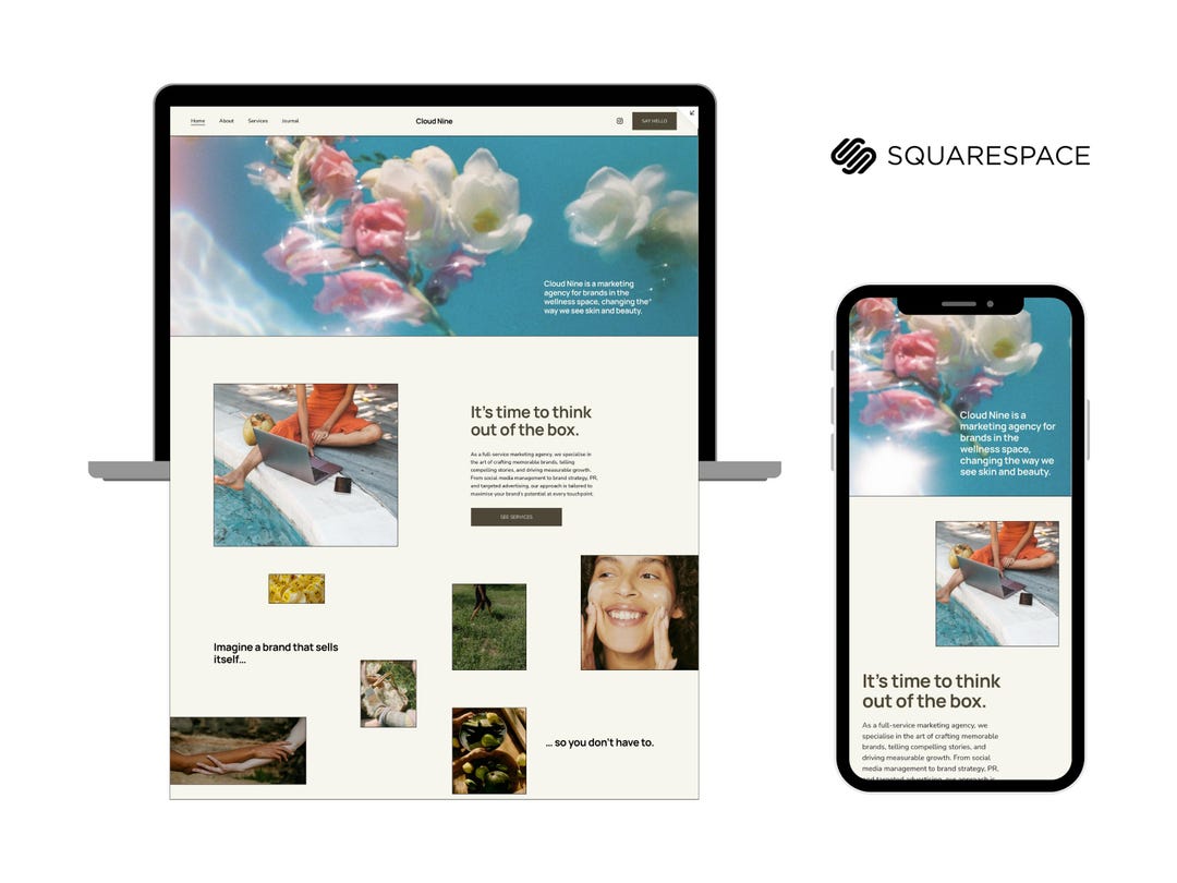 Squarespace Template for Service Providers, Social Media Manager ...