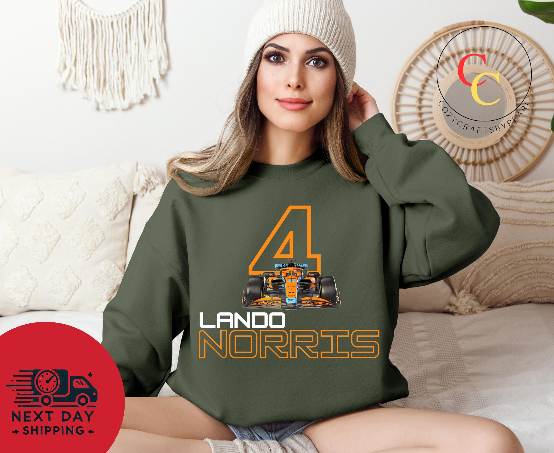Lando Norris #4 Mclaren Formula 1 Sweatshirt – F1 Racing Car Crewneck ...