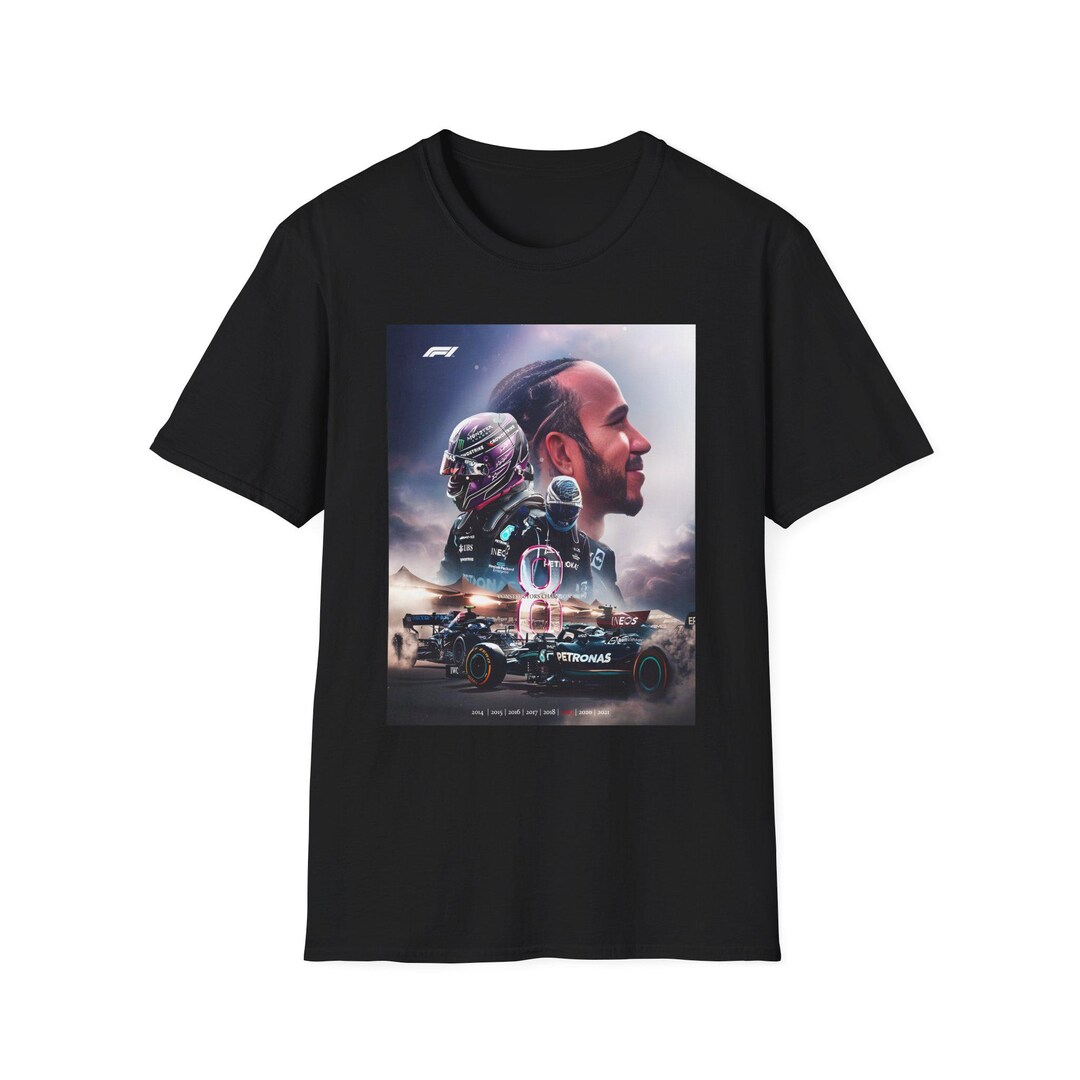 Lewis Hamilton F1 Inspired Mercedes Unisex Softstyle T-shirt, Memorial ...
