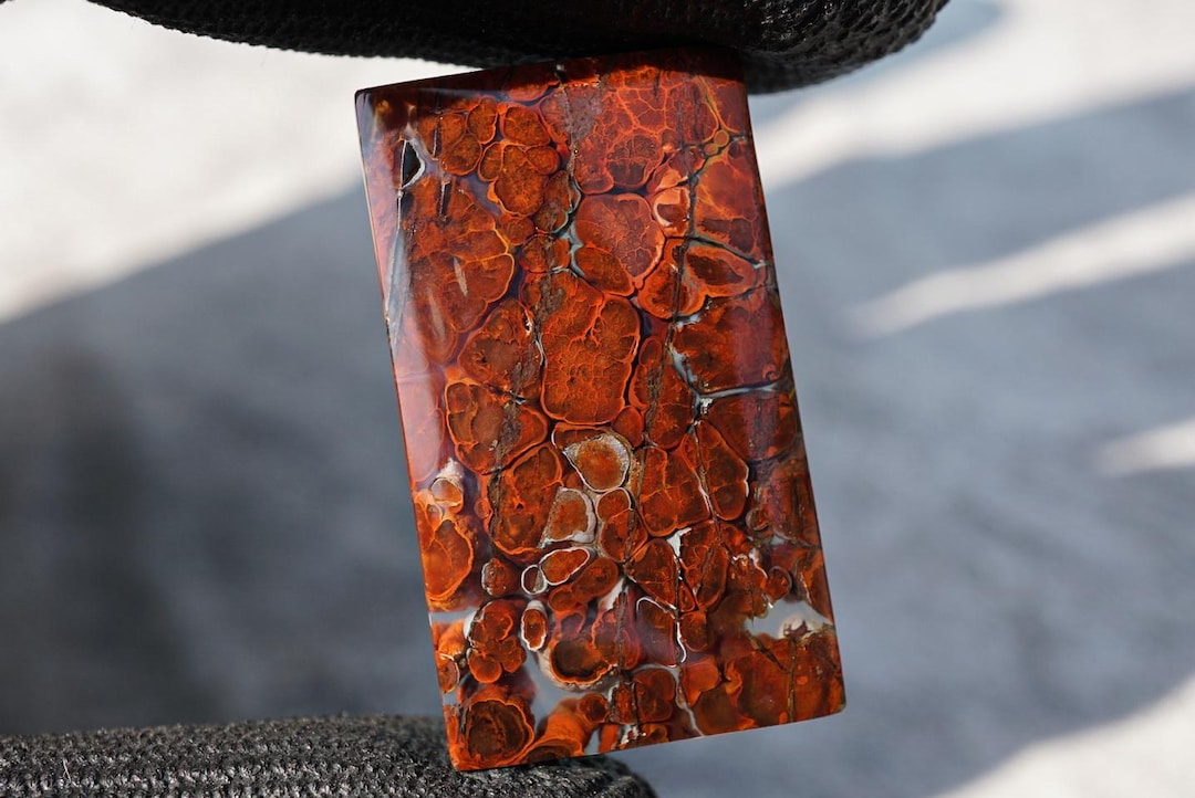 Best Gemstone Red Scenic Plume Opal Beautiful Red Stone ; Red Cabochon ...