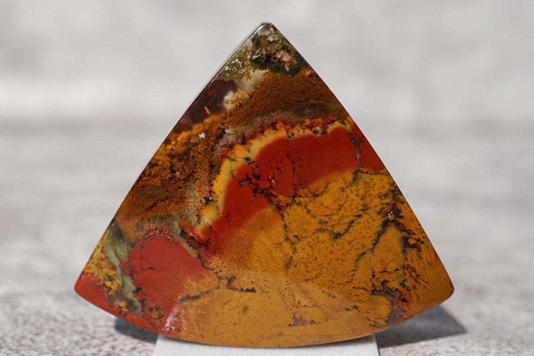 Rare Pizza Moss Agate Origin Indonesia Chakra Balancing Stone Moss Red ...