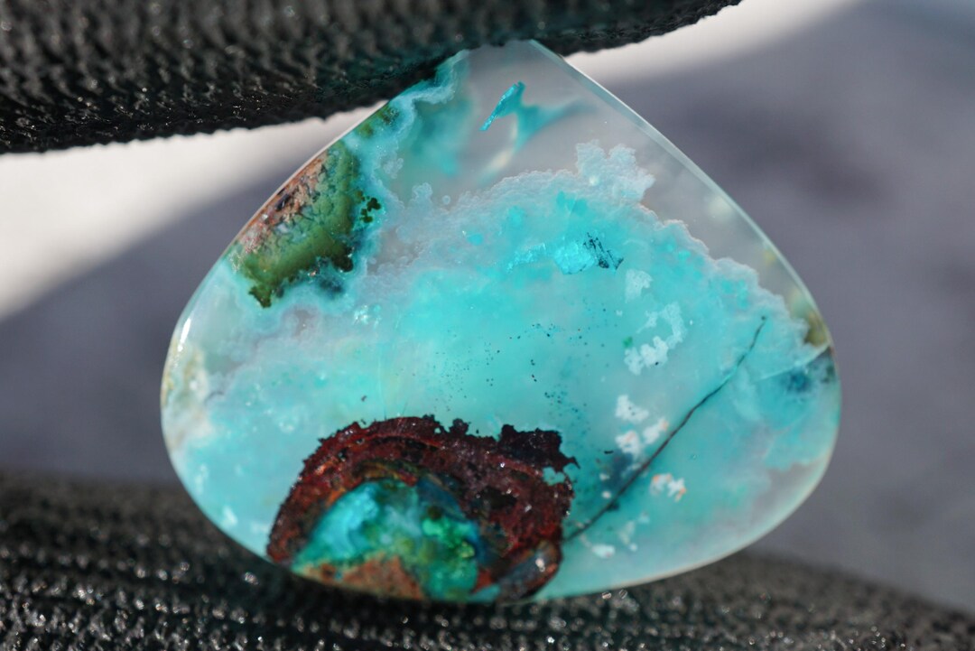 Rare Gemstone Blue Beautiful Chrysocolla ; Gem Silica Chalcedony ...