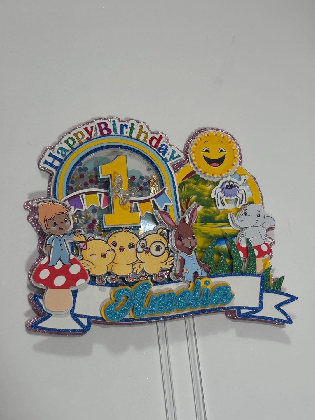 Canticos Cake Topper 3D, Personalized Cake Topper, Name and Age ...