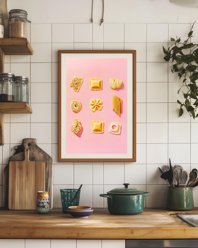 Italian Pasta Shapes Print: Kitchen Wall Art (digital Download) - Etsy