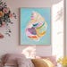 Seashell Art Print: Pastel Coastal Painting (digital Download) - Etsy