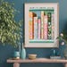 Pastel Book Stack Print | Whimsical Bookshelf Wall Art (digital ...