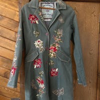 Embroidered Wool Jacket - Etsy