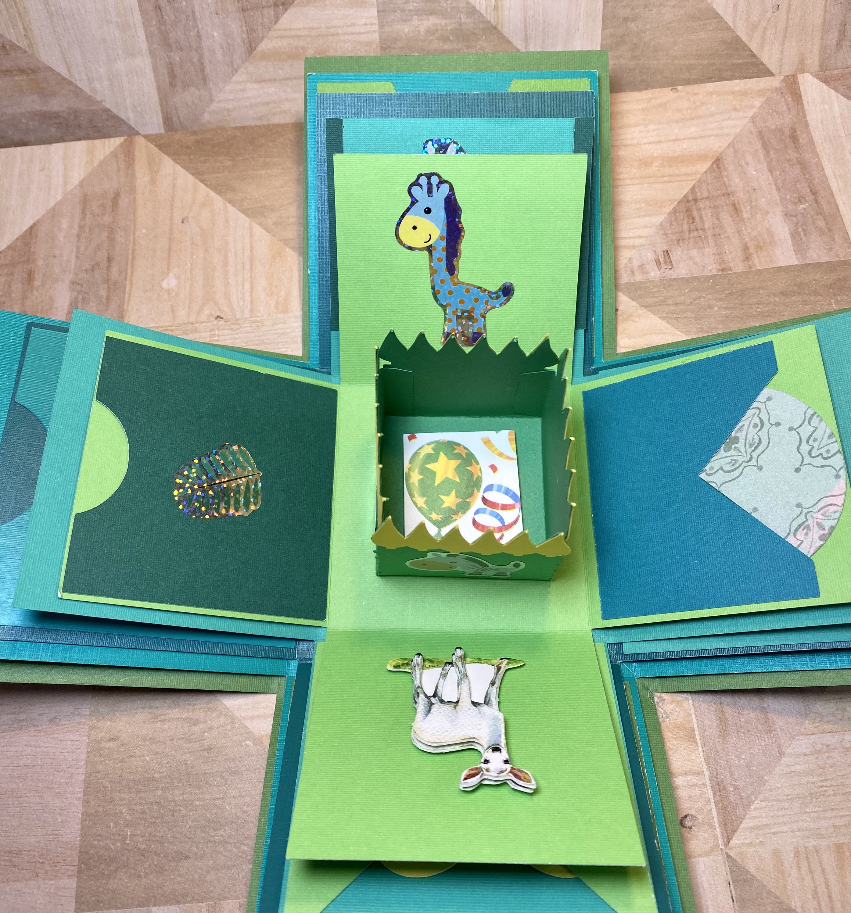 Birthday Gift Box for Kids, Explosion Box for Kids Animal Party, 3d ...