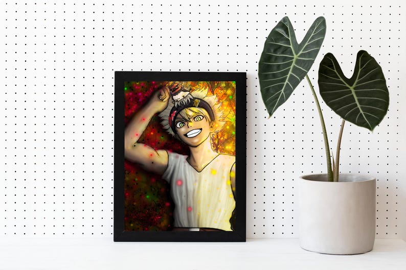 Asta Art Print Anime-inspired Wall Art Black Clover Anime Poster Trendy ...