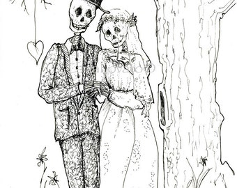 Skeleton Bride Groom - Etsy