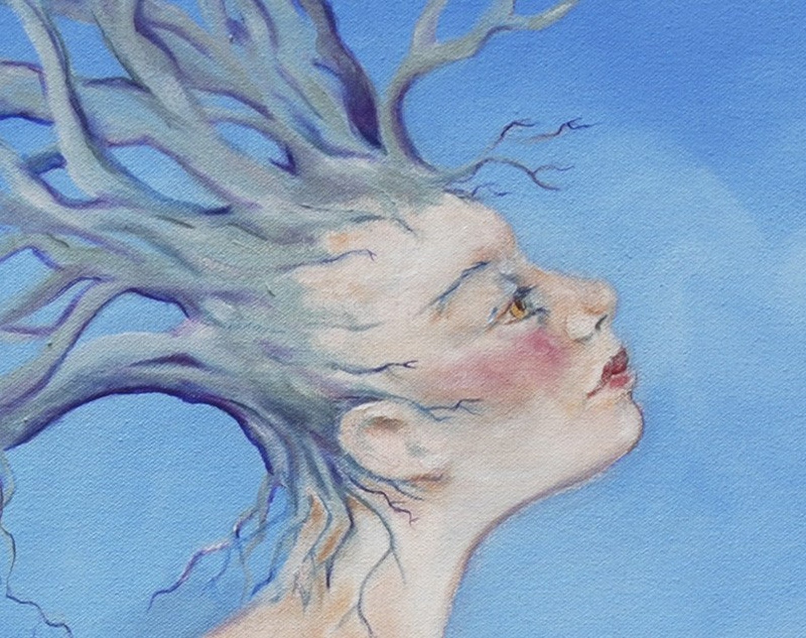Tree Goddess Surreal Oil Painting 5 X 7 Giclee Print | Etsy