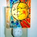 Eclipse Night Light Glass Moon and Sun Fused Glass Night - Etsy