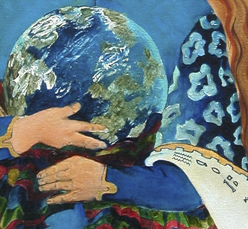 Goddess Art Mother Earth Goddess Oil Painting Giclee Print - Etsy