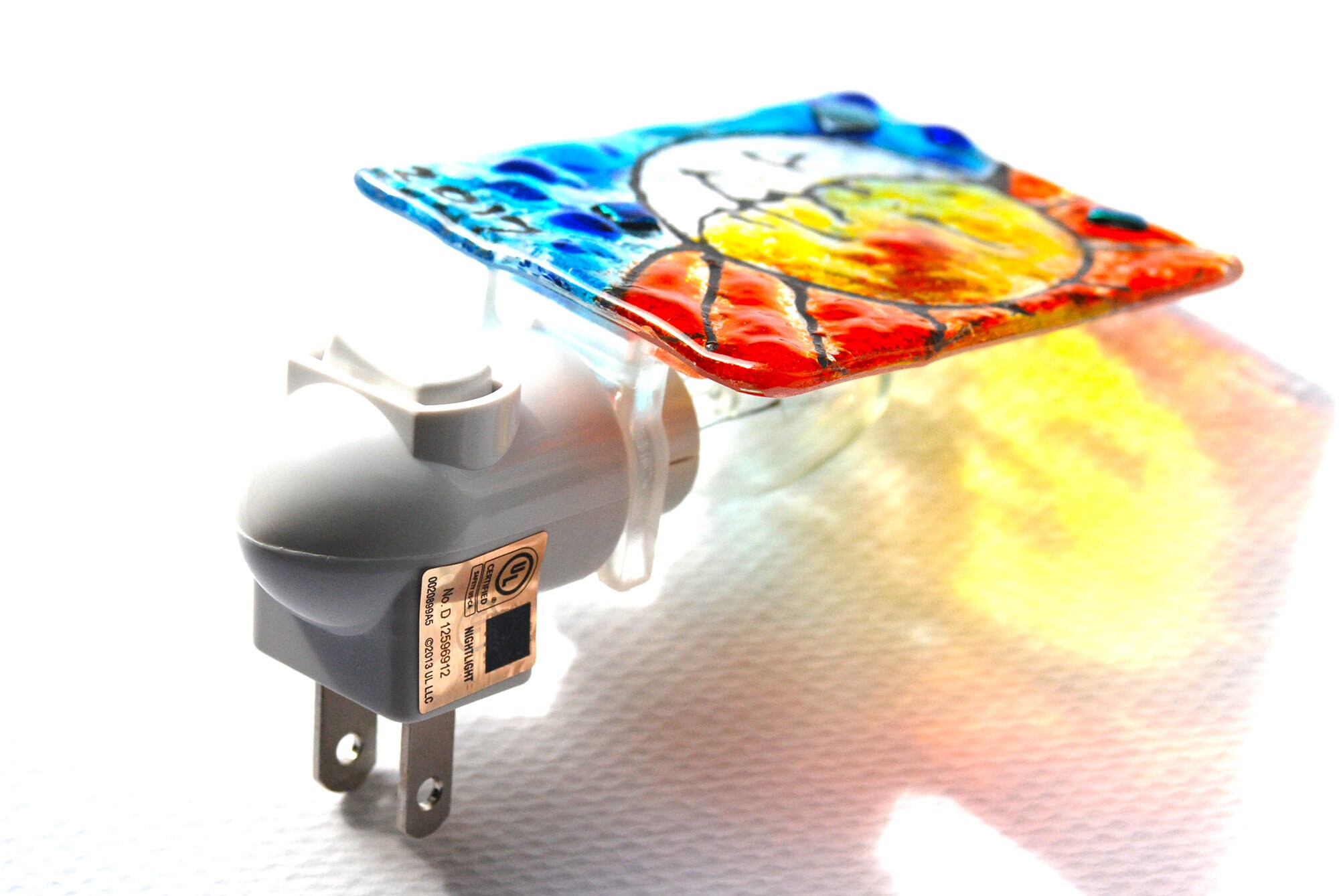 Eclipse Night Light Glass Moon and Sun Fused Glass Night - Etsy