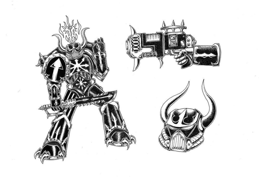 Heretic Astartes Flash Sheet - Etsy