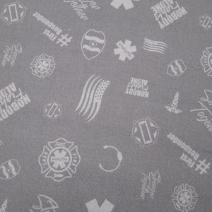 Premium Quilting Cotton First Responder Fabric Perfect for | Etsy