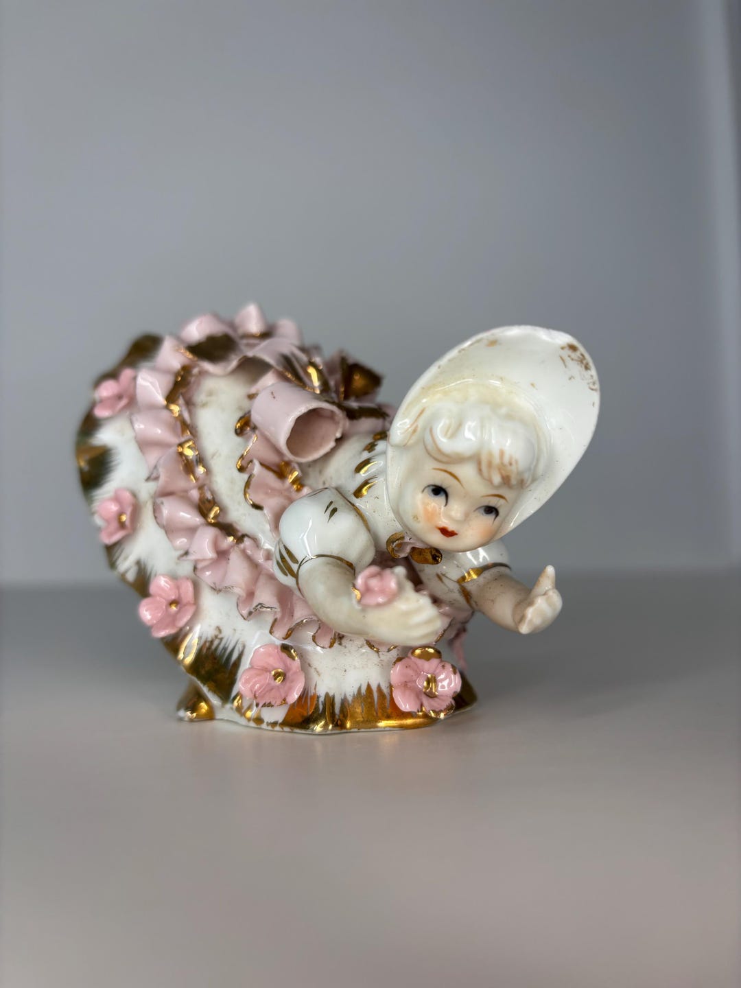 Vintage 1940s Lefton Figurine Bloomer Girl Signed Geo. Z. Lefton - Etsy