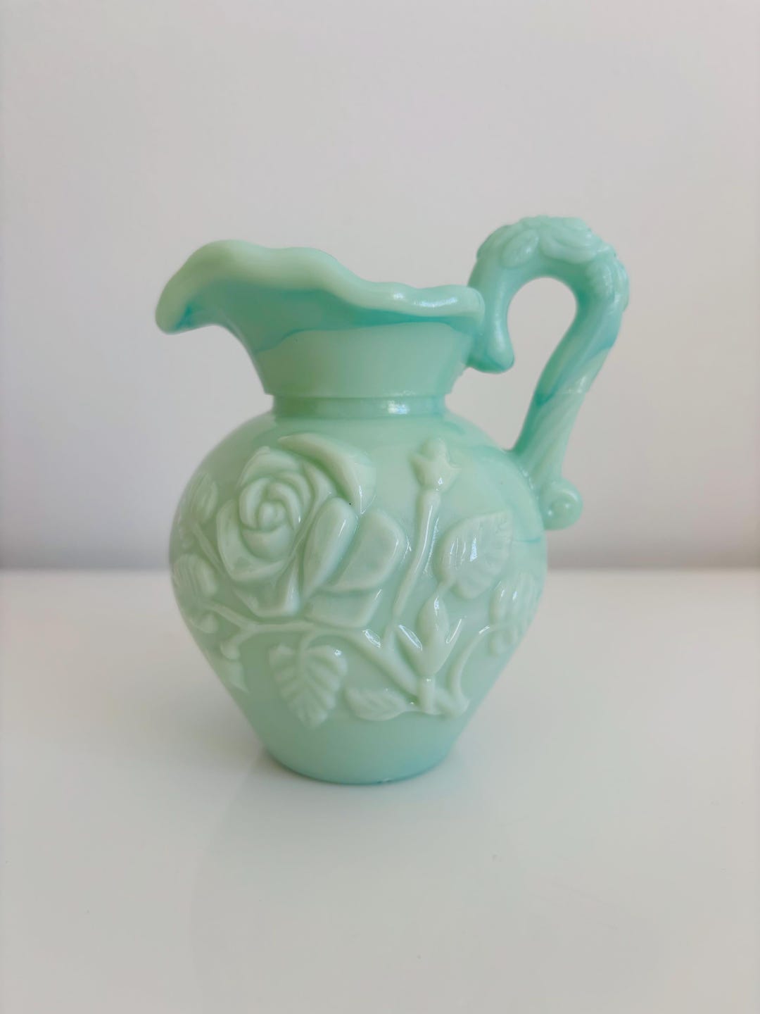 Vintage 1970s Avon Pitcher With Floral Rose Pattern - Etsy
