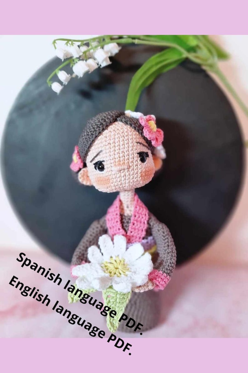 Radiant Geisha Crochet Doll Pattern: Akari, Japanese Kimono (english ...