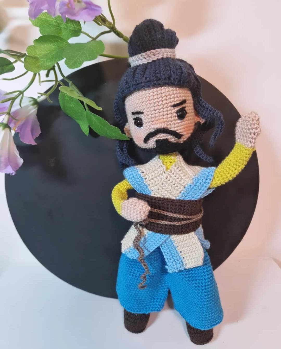 Takeshi, the Brave Samurai English PDF Guide Crochet Amigurumi Doll ...